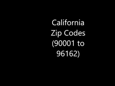 California Zip Codes