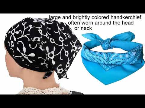 bandanna meaning | Vocabulary for Kids | Children's Dictionary | Learn English Vocabulary