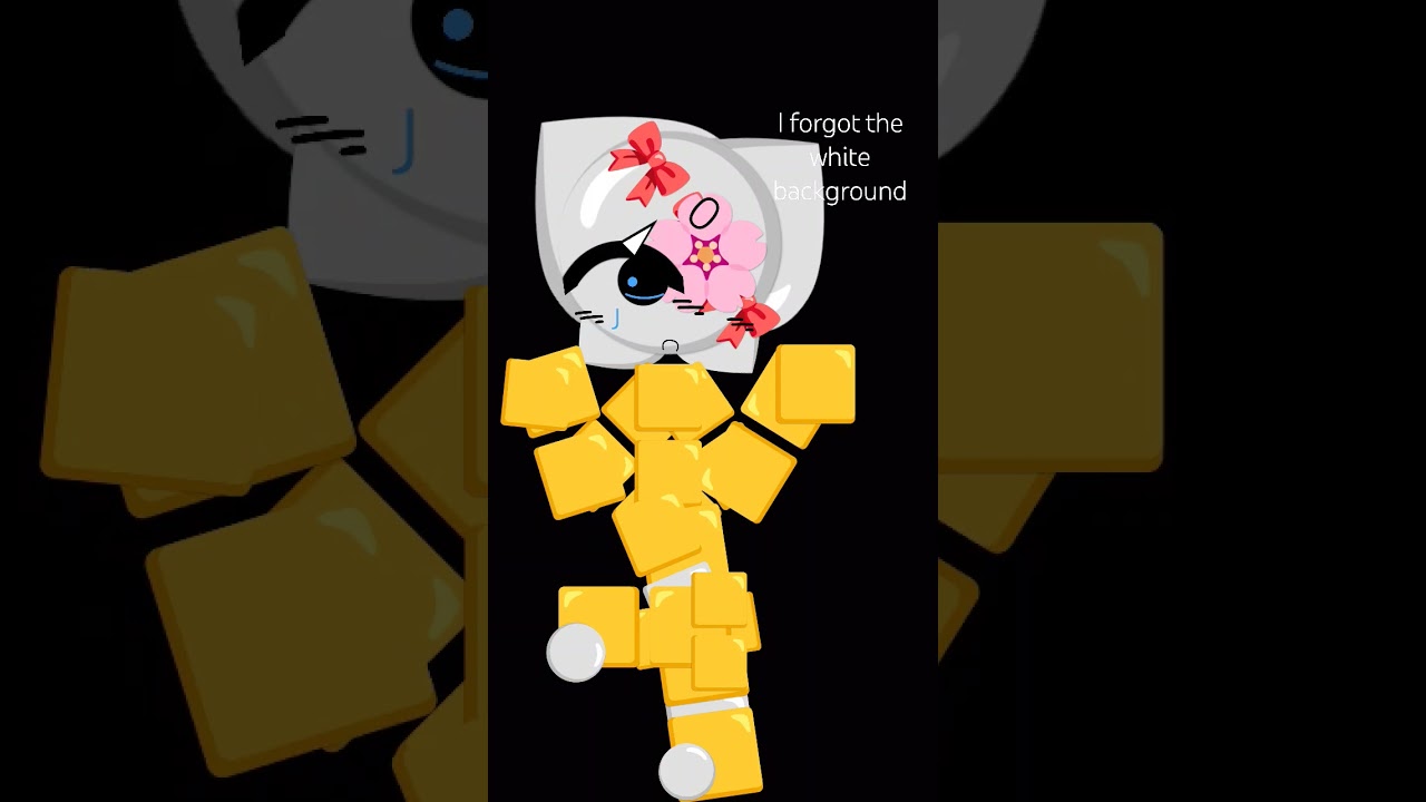 I forgot the white background