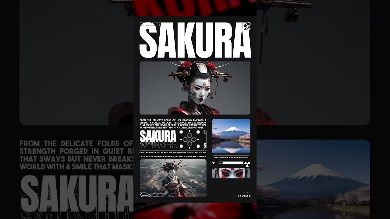 Geisha Poster Design: Brutalism Style Tutorial