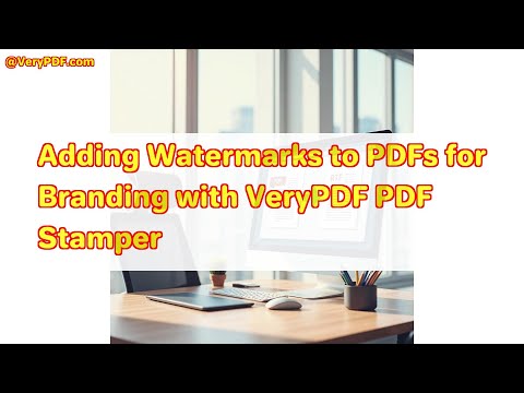 Adding Watermarks to PDFs for Branding with VeryPDF PDF Stamper