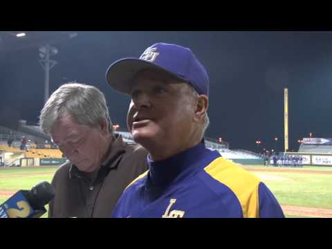 Interview with LSU Coach Paul Mainieri after game one of Washington Series