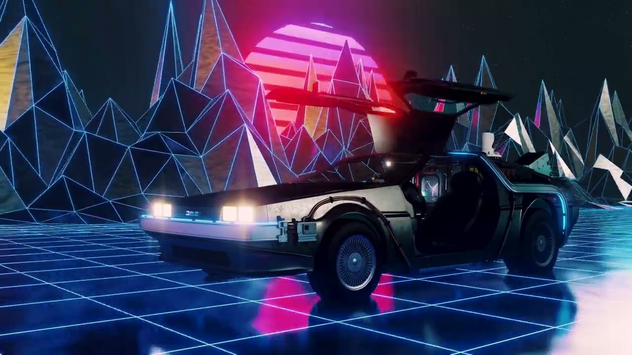 Delorean Car live wallpaper 4k