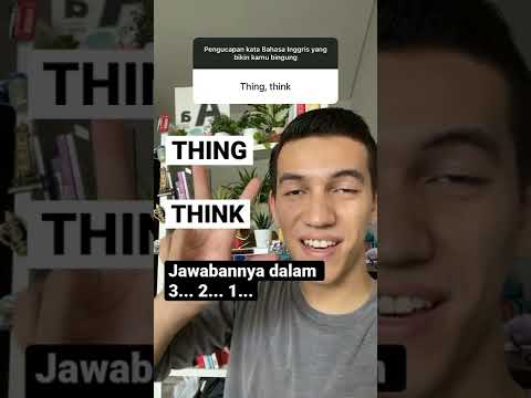 THING vs THINK #bahasainggris #shorts