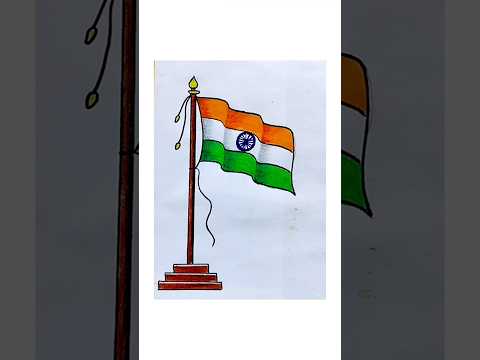 How to Draw National Flag of India|| Independence Day Drawing|| Indian Flag Drawing