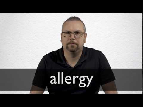 How to pronounce ALLERGY in British English