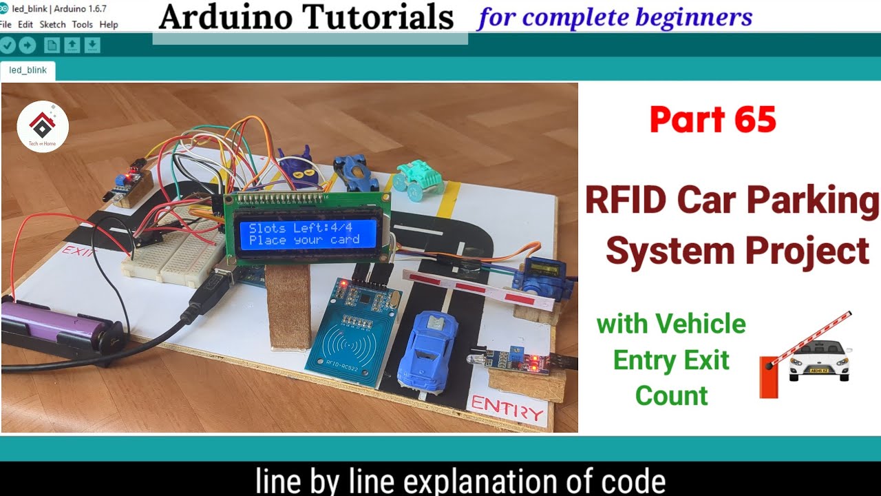 RFID Car Parking System Project using Arduino, RC522 and IR Sensors🚗[with CODE] | Smart Parking