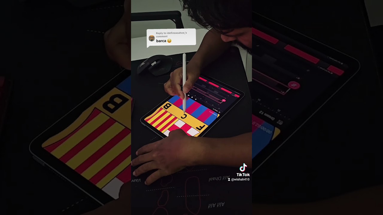 Animating Barca Logo in Procreate Dreams