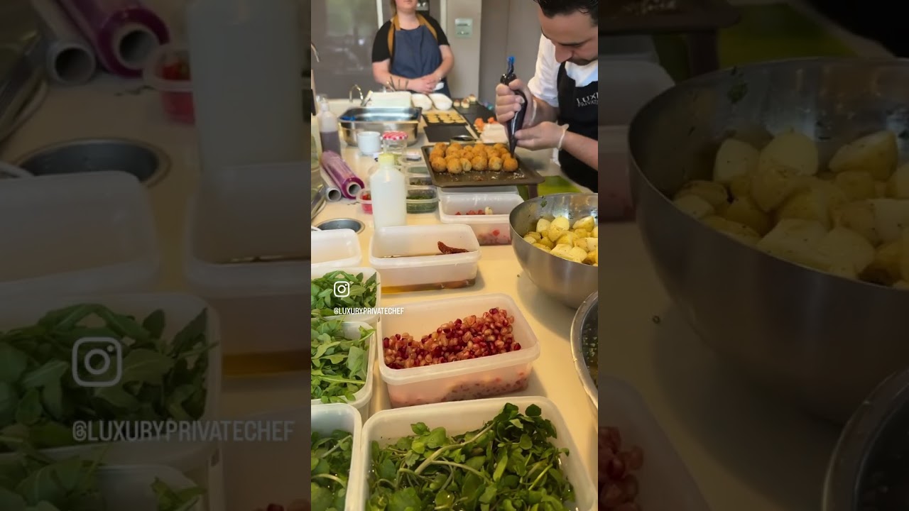 Buffet and canapés for private party