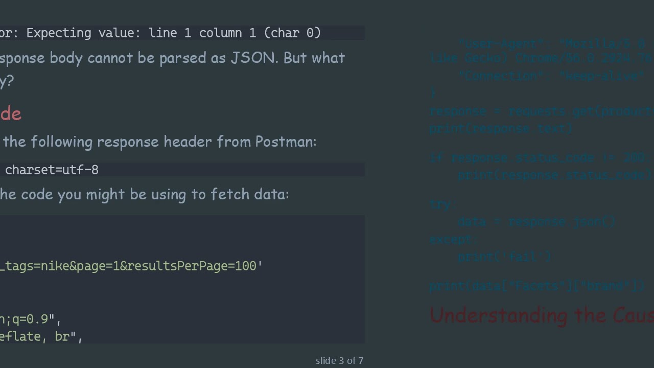 Understanding response.json() Errors in Python Requests: A Simple Fix