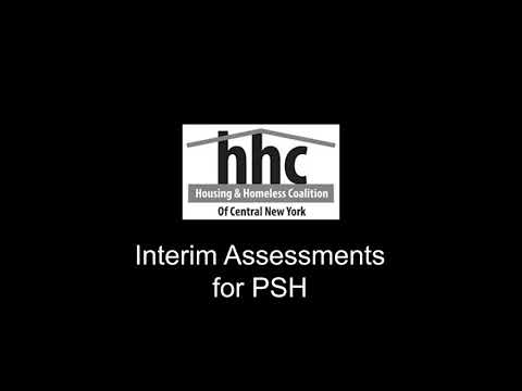 Interim Assessments For Permanent Supportive Housing