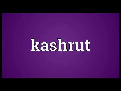 Kashrut Meaning