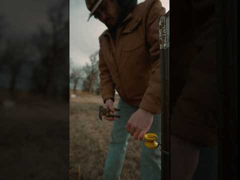 Cool early mornings on the ranch, fixing fence — a task for the warmth of the Winston Jacket.