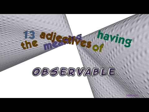 observable - 13 adjectives which are synonym to observable (sentence examples)