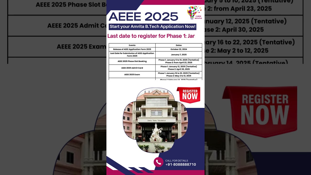AEEE Exam 2025 Application Form Out ✅ | Step by Step Process | Amrita AEEE 2025 | Amrita University