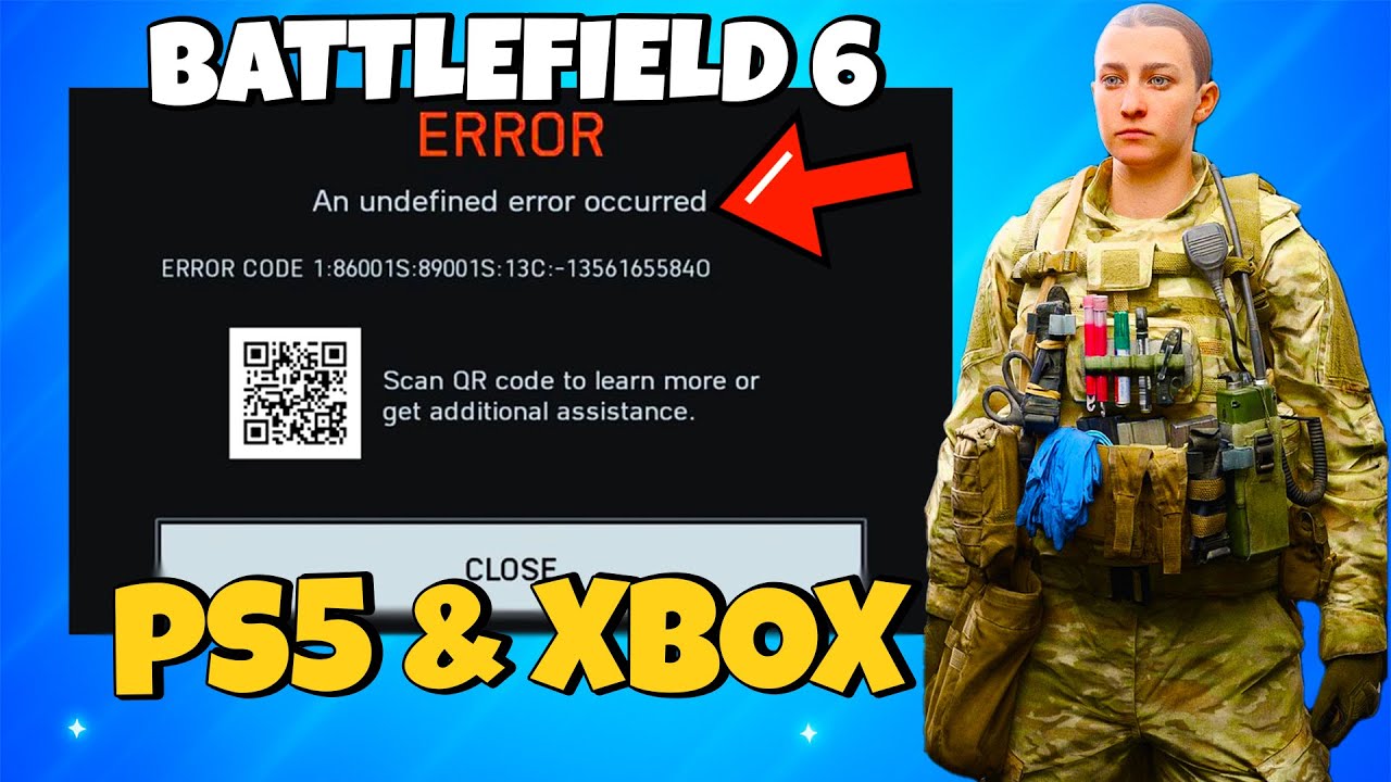 How To Fix Battlefield 6 an Undefined Error Occurred ON PS5 & Xbox