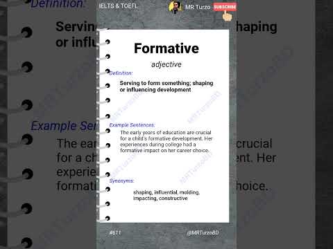 Formative IELTS & TOEFL Vocabulary Daily
