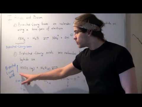 Arrhenius, Bronsted-Lowry, and Lewis Acids and Bases