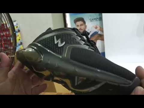 Campus shoes! Article: Gavin! Colour: Blk/Golden ! Mrp: 1699! Latest graphics Campus sports shoes