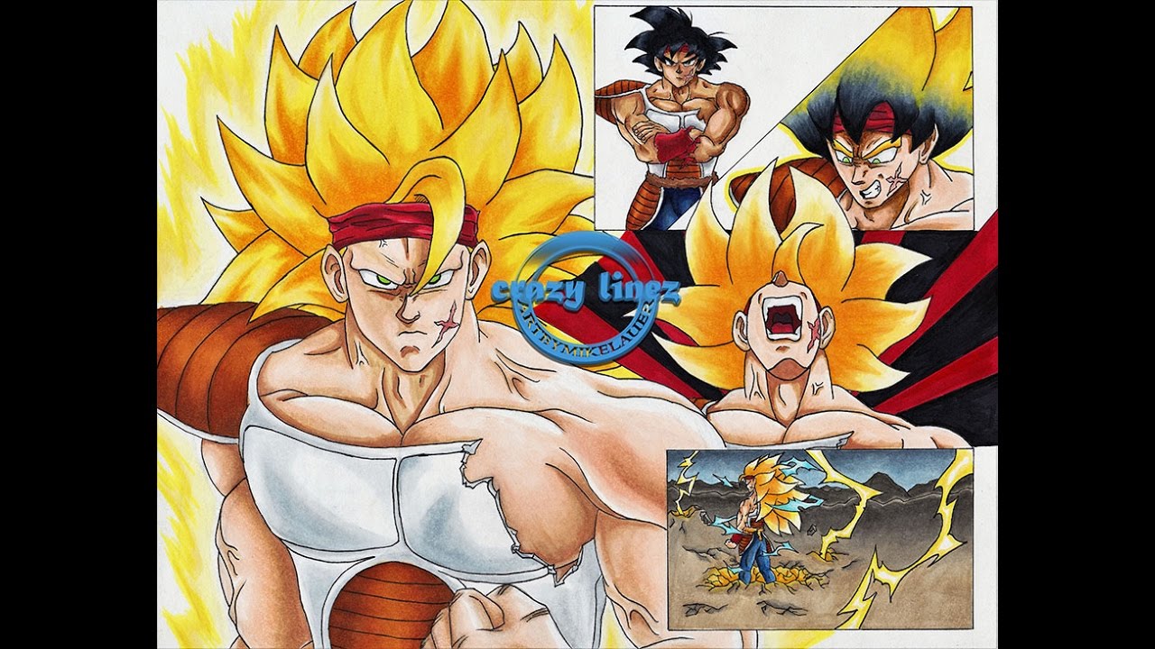 Ultra Super Saiyan 3 Bardock Copic Drawing