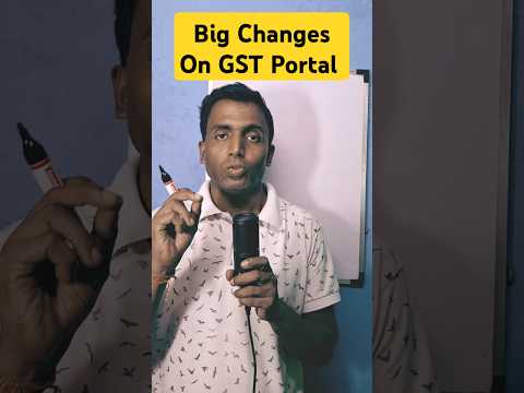 2 Big Chenges on GST Portal #gstupdates #gst #itc #taxreturn #exam #incometax #education #tax