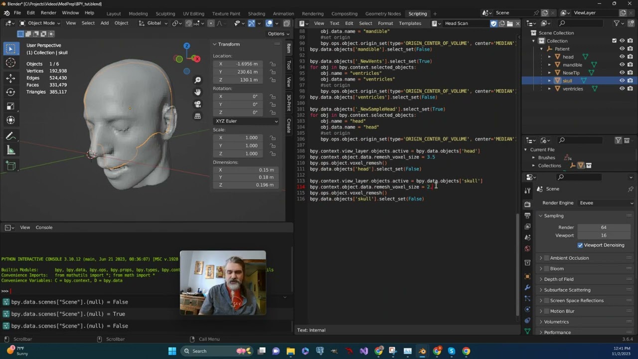 Remeshing with Blender Python Part 2