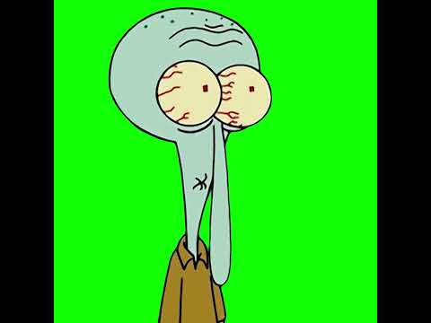 Squidward’s nose shrinking meme - SpongeBob SquarePants (Green Screen)
