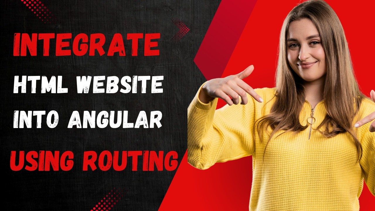 Integrate HTML Website into Angular Using Routing | Step by Step Tutorial