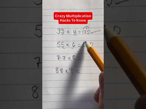 Crazy multiplication hacks to know || Hacks using Multiples of 11 #math #MULTIPLICATION ✅