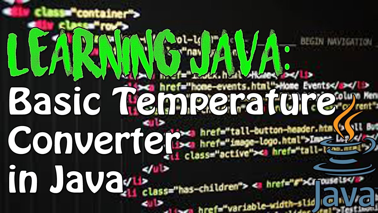 LEARNING JAVA: Basic Temperature Converter (TUTORIAL)