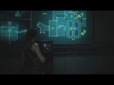 RESIDENT EVIL 2- Scenario B- Greenhouse Control Room Symbol Code- Ladder
