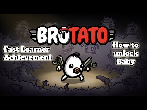 Brotato (PS4/PS5) - Fast Learner Achievement (How to unlock Baby) - Free Local Coop Update #brotato