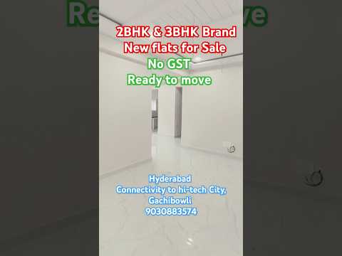 2BHK&3BHK Brand New flats for Sale miyapur connectivity to hi-tech City Madhapur Kondapur Gachibowli