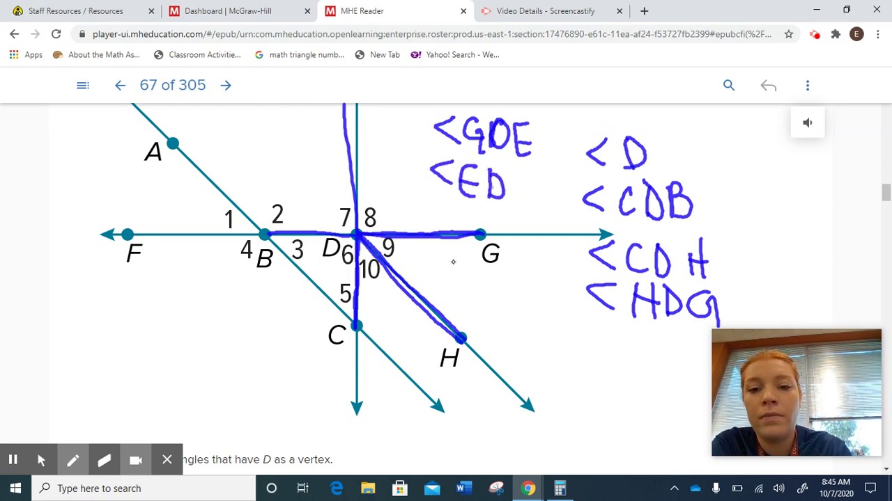 2-1: Naming Angles- Example 1