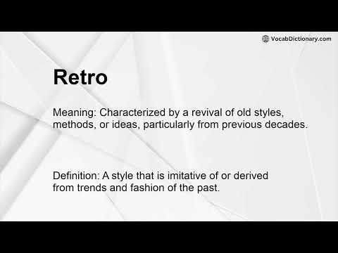 Retro Meaning