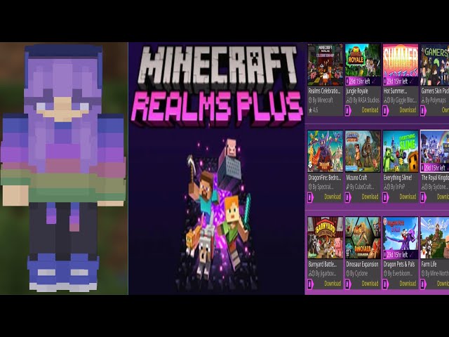 What is the difference between Minecraft Realms and Realms Plus?
