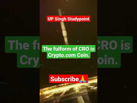 Full form of CRO Coin. |Crypto currency |UP Singh Studypoint |#googletrends |#youtubeshorts |