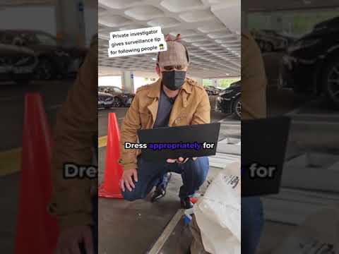 RARE - Private investigator shares a surveillance tip for following people!
