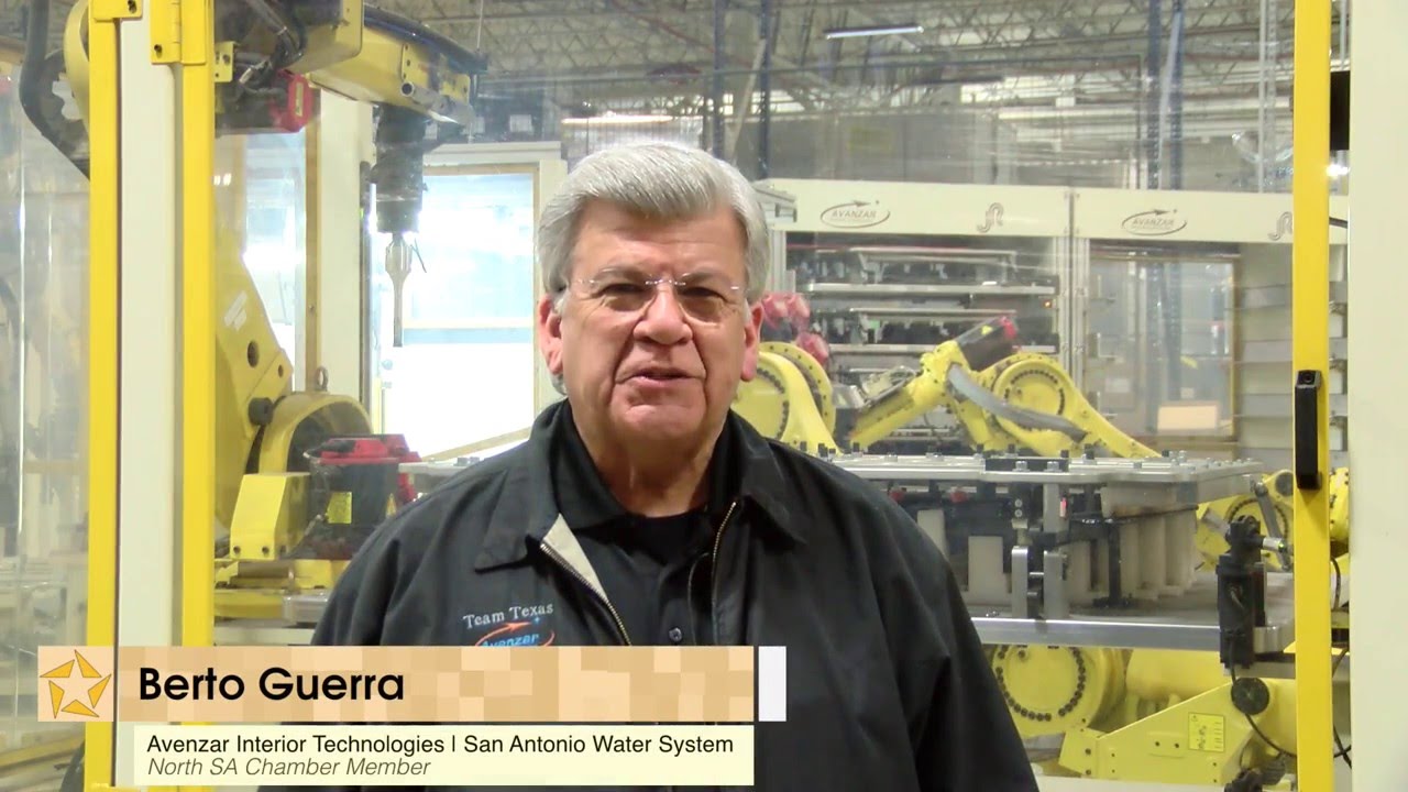 Thank you North SA Chamber -  Berto Guerra, Avenzar Interior Technologies | San Antonio Water System
