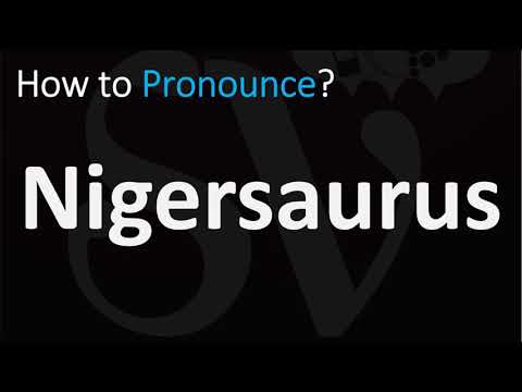 How to Pronounce Nigersaurus? (CORRECTLY)