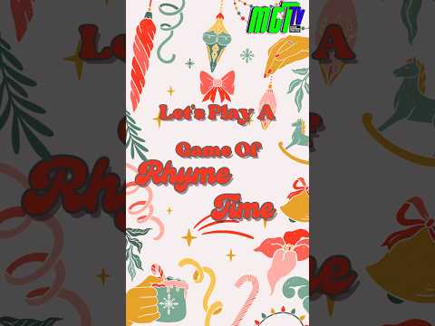 Rhyme Time!!! Christmas Edition Comment your answers #shorts #challenge #games #trivia #MGTrivia