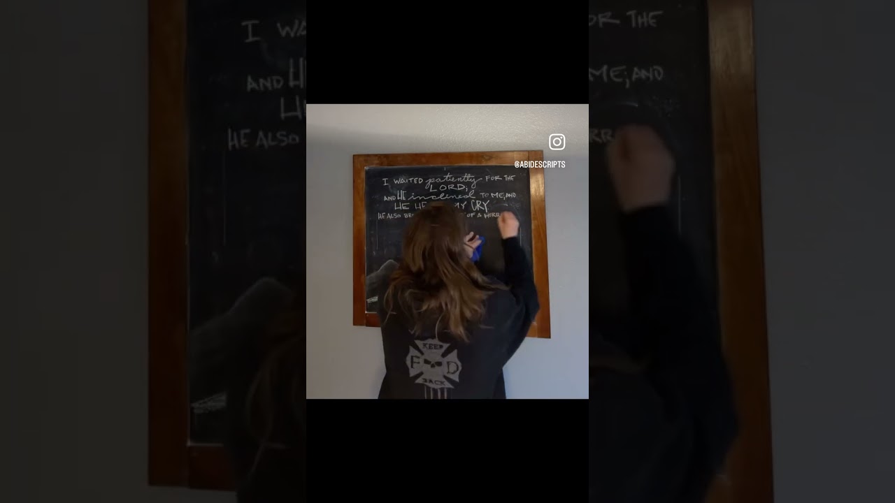 Chalk Board Scripture. #chalk #chalkboard #chalkboardart #handlettering #scripture #bible