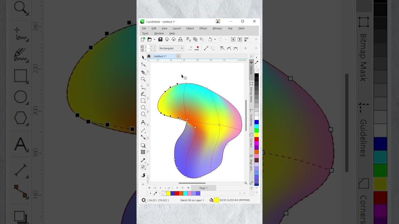 Mesh fill tool | Corel Draw tutorial
