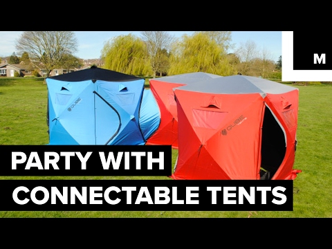 Turn your campsite into a party with these connectable tents