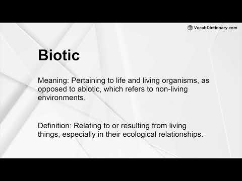 Biotic Meaning