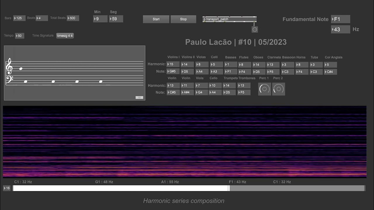 MAX/MSP | Generative Music | #10 | Harmonic Series Composition