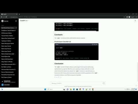 how to use import math in python