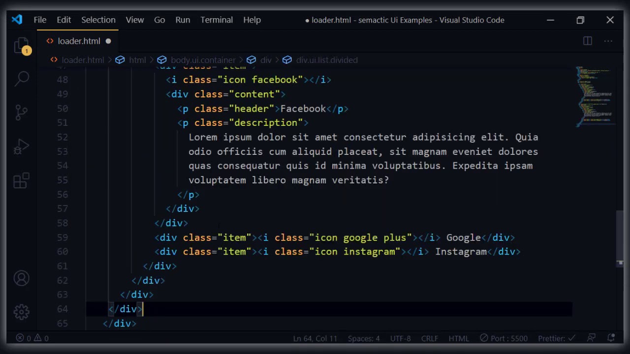 15. Loader | Semantic UI