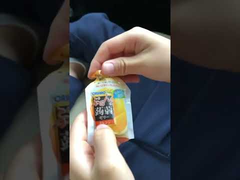 Orihiro Orange Jelly ASMR #asmrsounds #yummy #satisfying