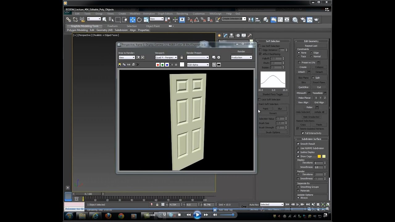PO3DM Lecture #04 Editable Poly Objects